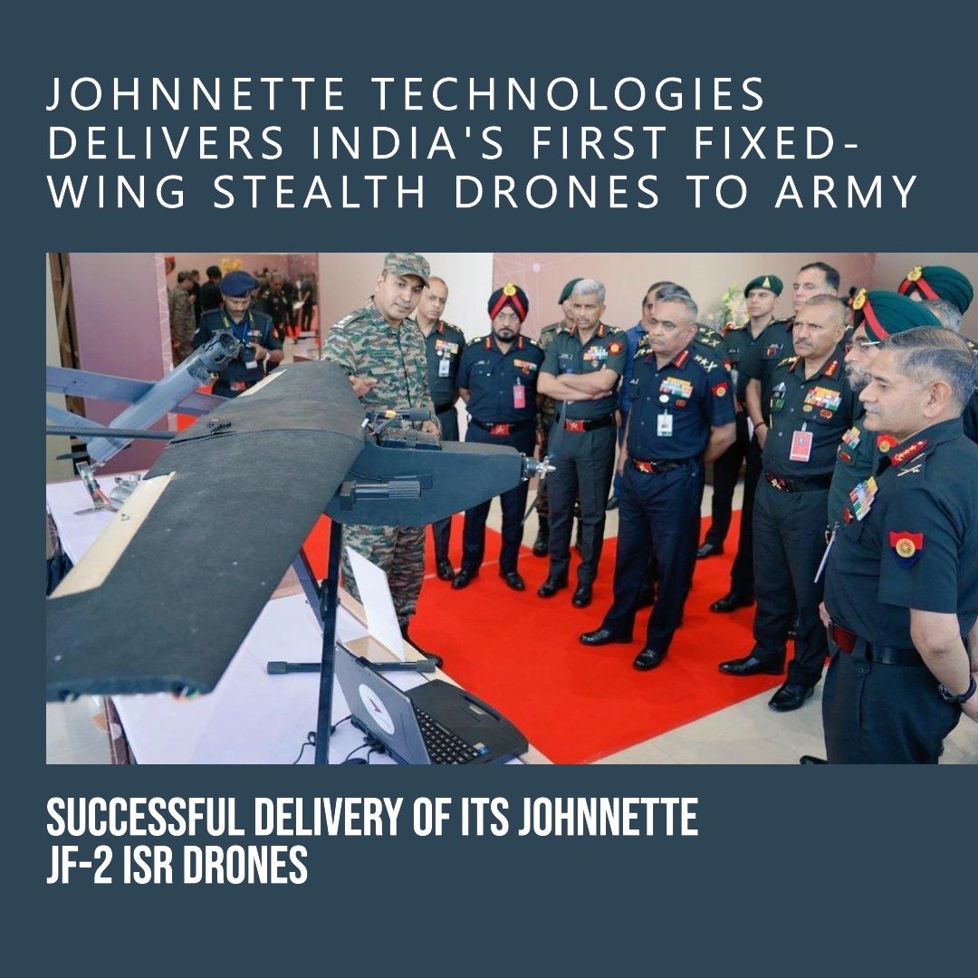 Johnnette Technologies Delivers Fixed-Wing Stealth Drone to Army